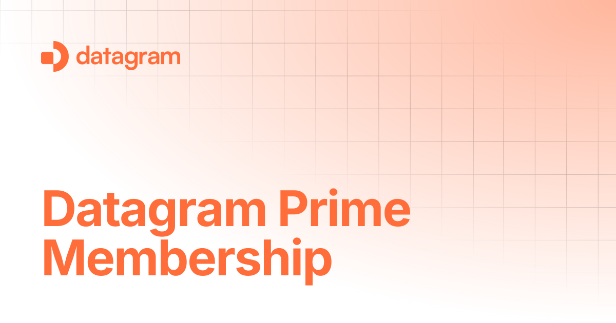 Datagram Prime Membership | Datagram